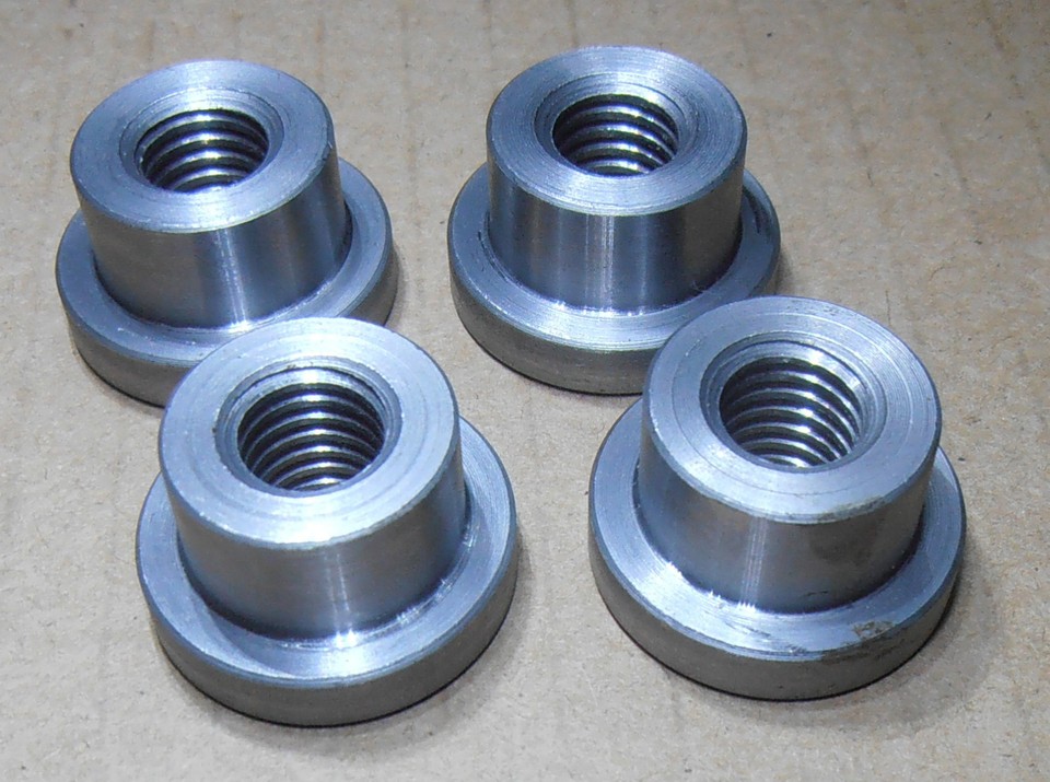 METRIC 10 X 1.25 THREADED WELD BUNGS 1018 Steel Low Profile. ONE PIECE ...
