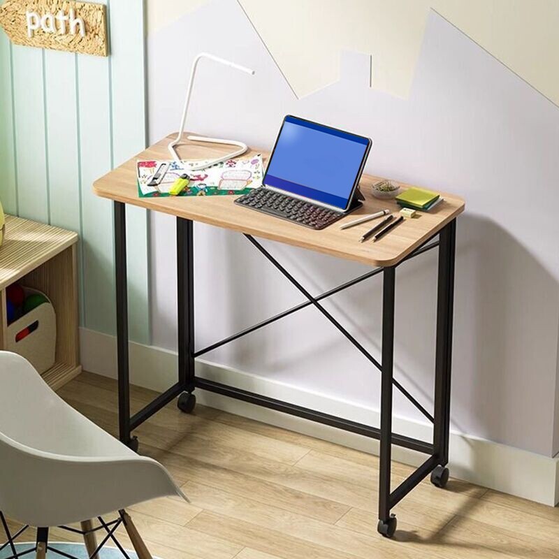Wooden Portable Folding Computer Desk Home Office Desk for Small Spaces ...