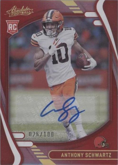 2021 Panini Absolute - Rookies Anthony Schwartz #128 Red Squares ...