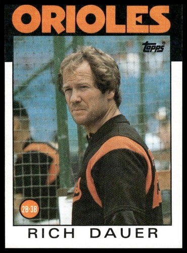 1986 Topps #251 Rich Dauer Baltimore Orioles Baseball | eBay
