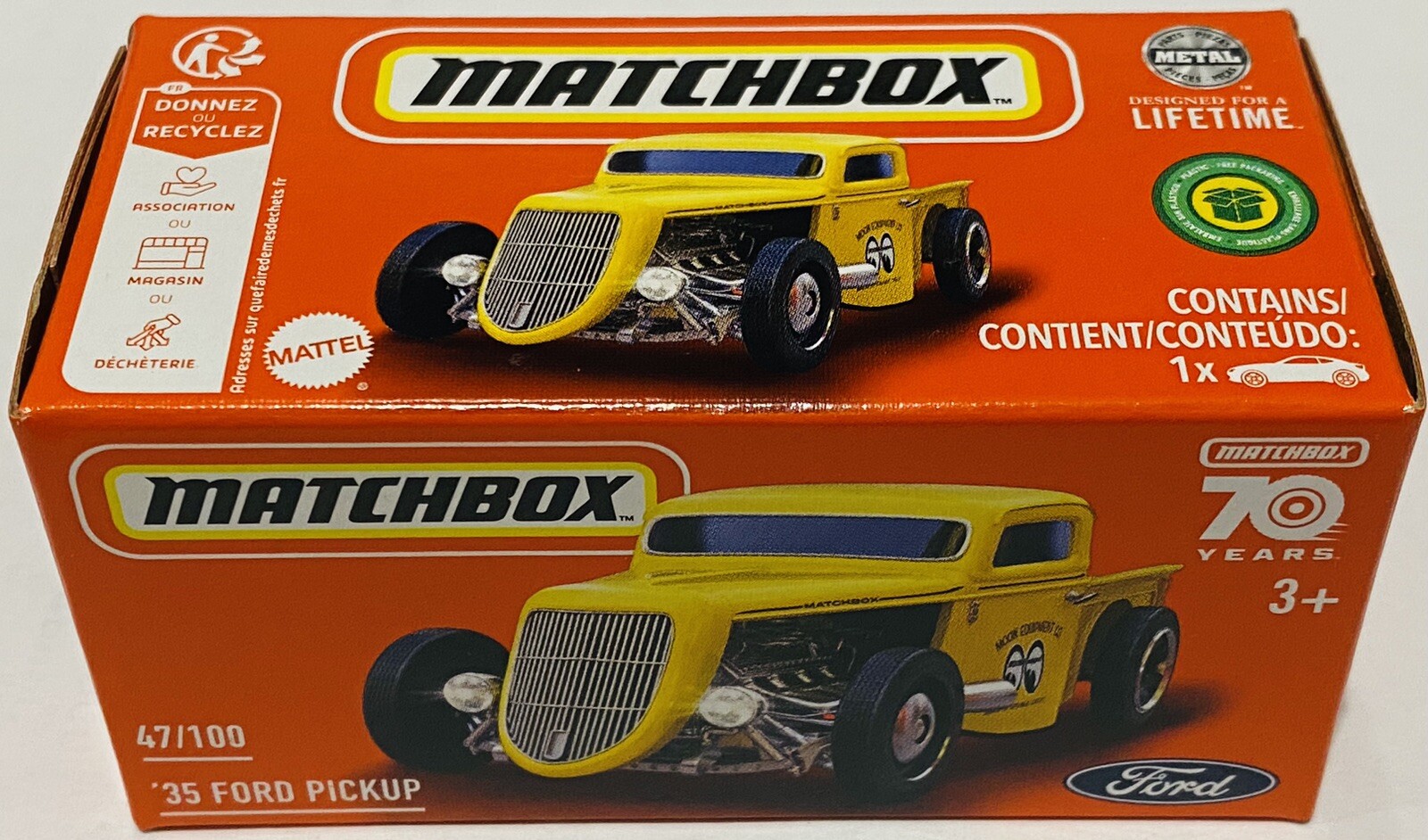 Matchbox ‘35 Ford Pickup Yellow Moon Eyes 2023 New Release | eBay