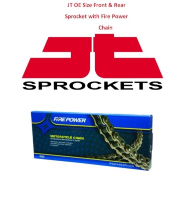 JT Front Rear Sprocket Kit 15T 50T and 428 Chain Suzuki TM 125 TS125 71 ...