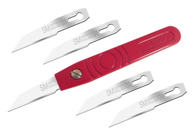 Dovetail Marking Craft Knife, Cast Handle, Fixed Blade, 5 Thin Blades ...