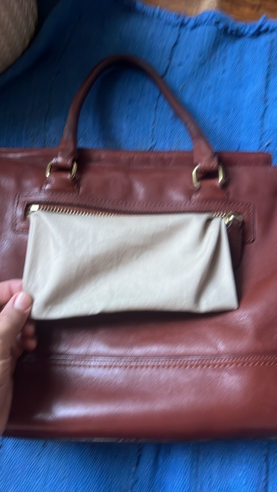 Coach Brown/Cognac Candace Legacy Carryall Purse Bag Zip Closure 24201 ...
