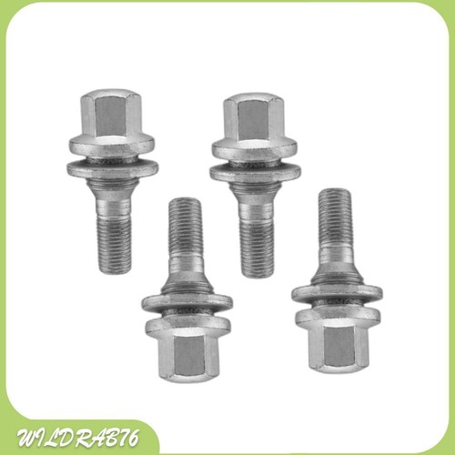 4x Front Wheel Bolts Silver Fits Citroen C2 C3 C4 C5 C6 Berlingo ...