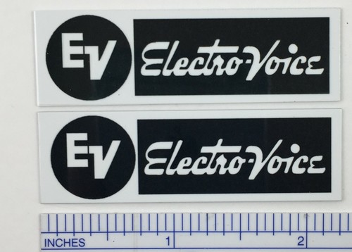 EV Electro-Voice ElectroVoice Speaker Badge Logo Emblem WHITE | eBay UK