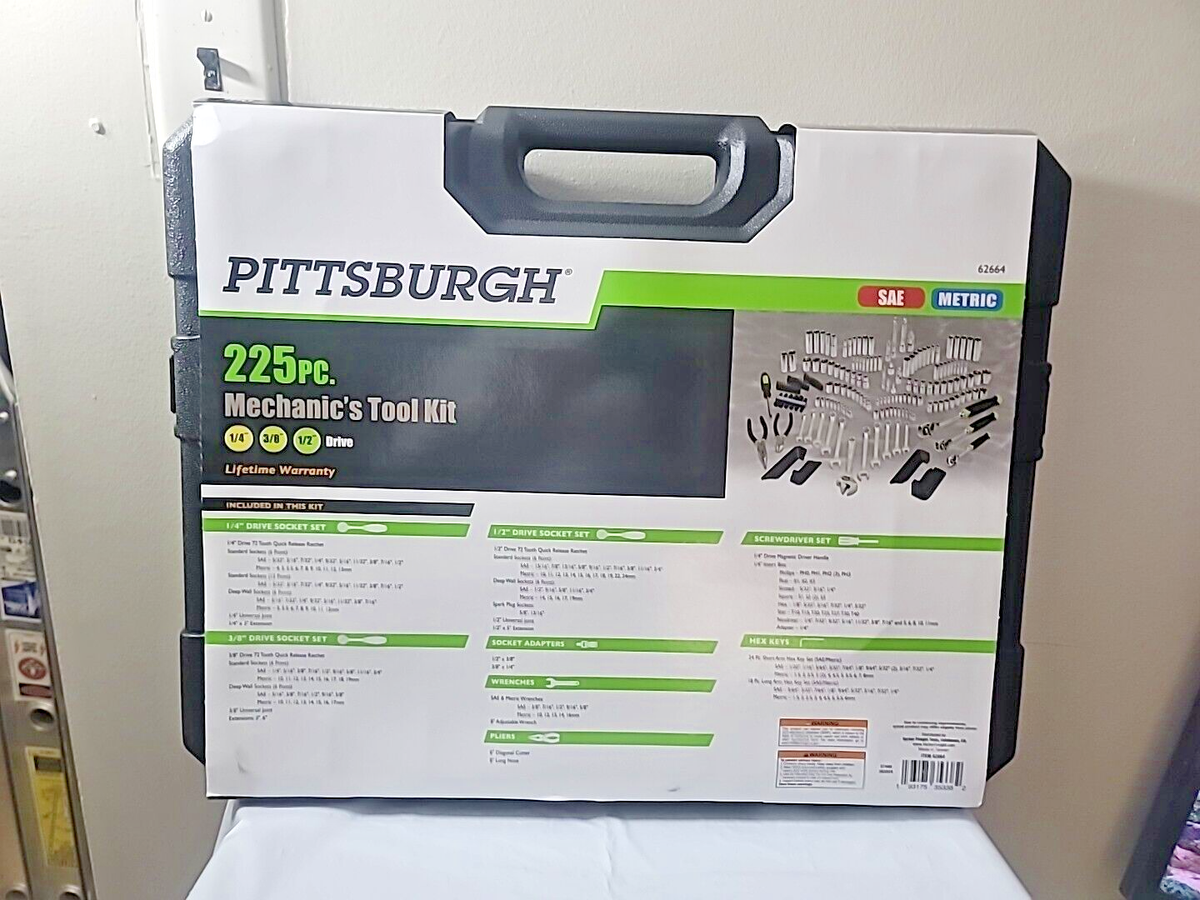 Pittsburgh Tools Website Mechanics Tool Set, 301 Piece