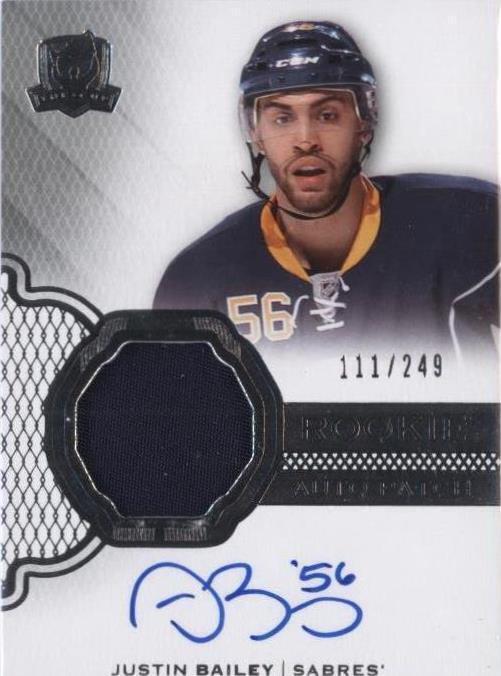 2016-17 Upper Deck The Cup - Rookie Auto Patch Justin Bailey #154 /249 ...