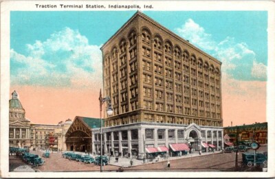 Postcard Traction Terminal Station Indianapolis Ind | eBay