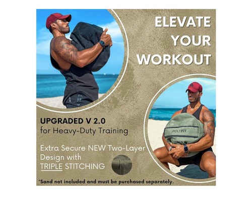 Sandbag - Heavy Duty Workout Sand Bag for Weight & Strength Training ...