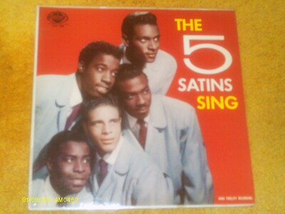 5 SATINS LP "The 5 Satins Sing" EMBER Mono RED Label; 1957 (ELP 100 ...