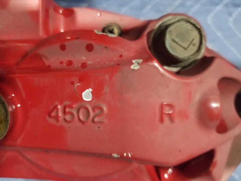 2009-2020 NISSAN 370Z AKEBONO BREMBO BRAKE CALIPER SET OF 4 RED SET OEM ...