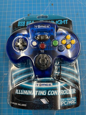 Tomee PC & MAC USB Moonlight Illuminating LED GamePad Controller ...