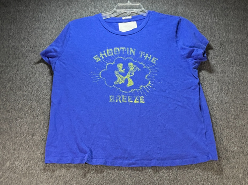 Mother Superior "Shootin the Breeze" Graphic Tee XL Blue Distressed ...