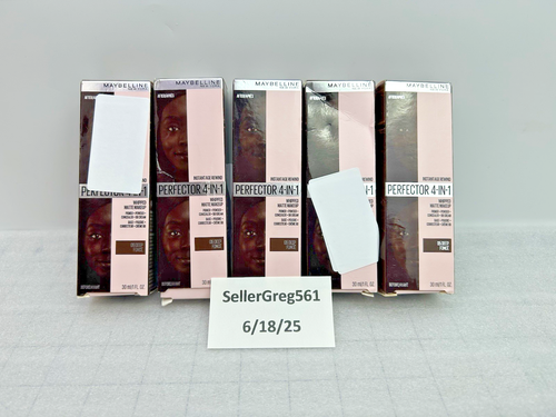 MAYBELLINE Perfector 4-In-1 Whipped Matte Makeup #05 DEEP Fonce (5 PACK ...