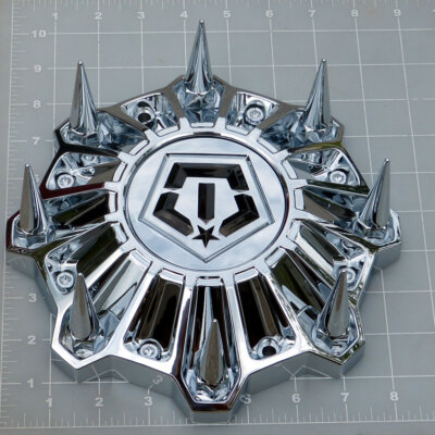 CAP-TIS-C18-SPIKE / TIS Chrome Bolt-On Spike Center Cap | eBay