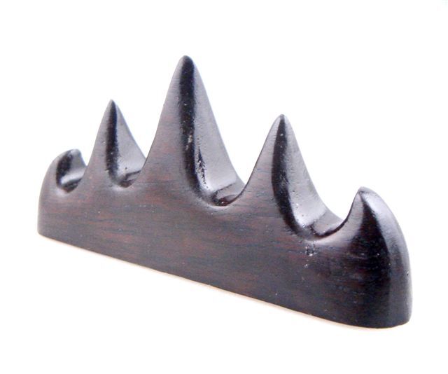 Wooden Crafted Mountain Shaped Display Holder Stand For Pens Brushes ...