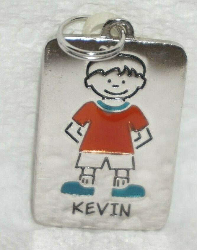 Kids Name Tag Ganz Charms ID Zipper Pulls Silver Key Ring Boys Girls ...