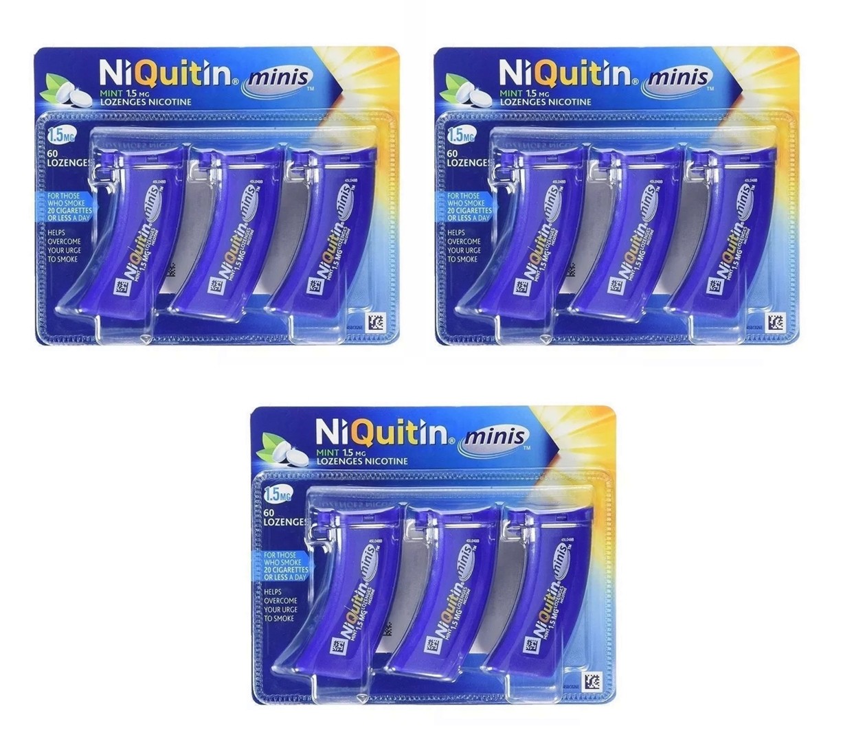 Niquitin minis Lozenges Mint 4mg Expiry 11-2025 / 1.5mg with Multiple ...