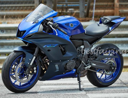 For Yamaha YZF R7 2022 2024 Black Blue Painted Fairing Kit ABS ...