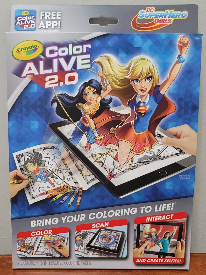 Set of 2 Crayola Color Alive 2.0 DC Superhero Girls for sale online | eBay
