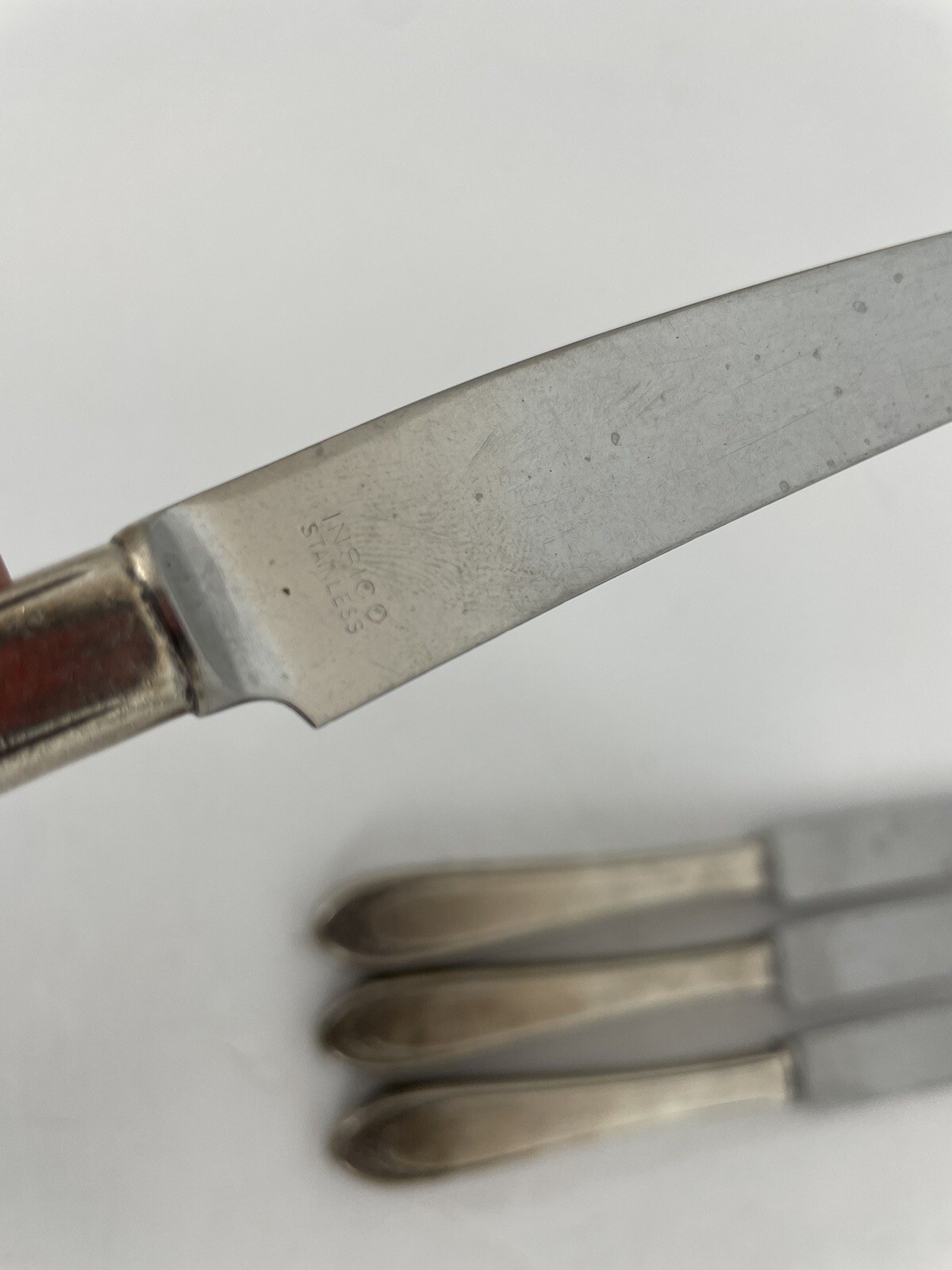 Vintage Set of 4 Insico Stainless Flatware Knives | eBay