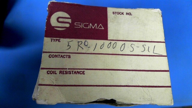 5RO 10000 S-SIL SIGMA RELAYS 5RO 10000 SIGMA 5RO 10000 5RO10000SSIL | eBay