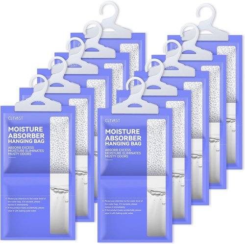 Moisture Absorbers Packets 10 Pack, Dehumidifier Bags for Closet ...