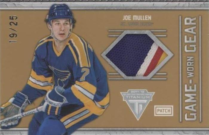 2011-12 Panini Titanium - Game-Worn Gear Joe Mullen #98 Patches /25 ...