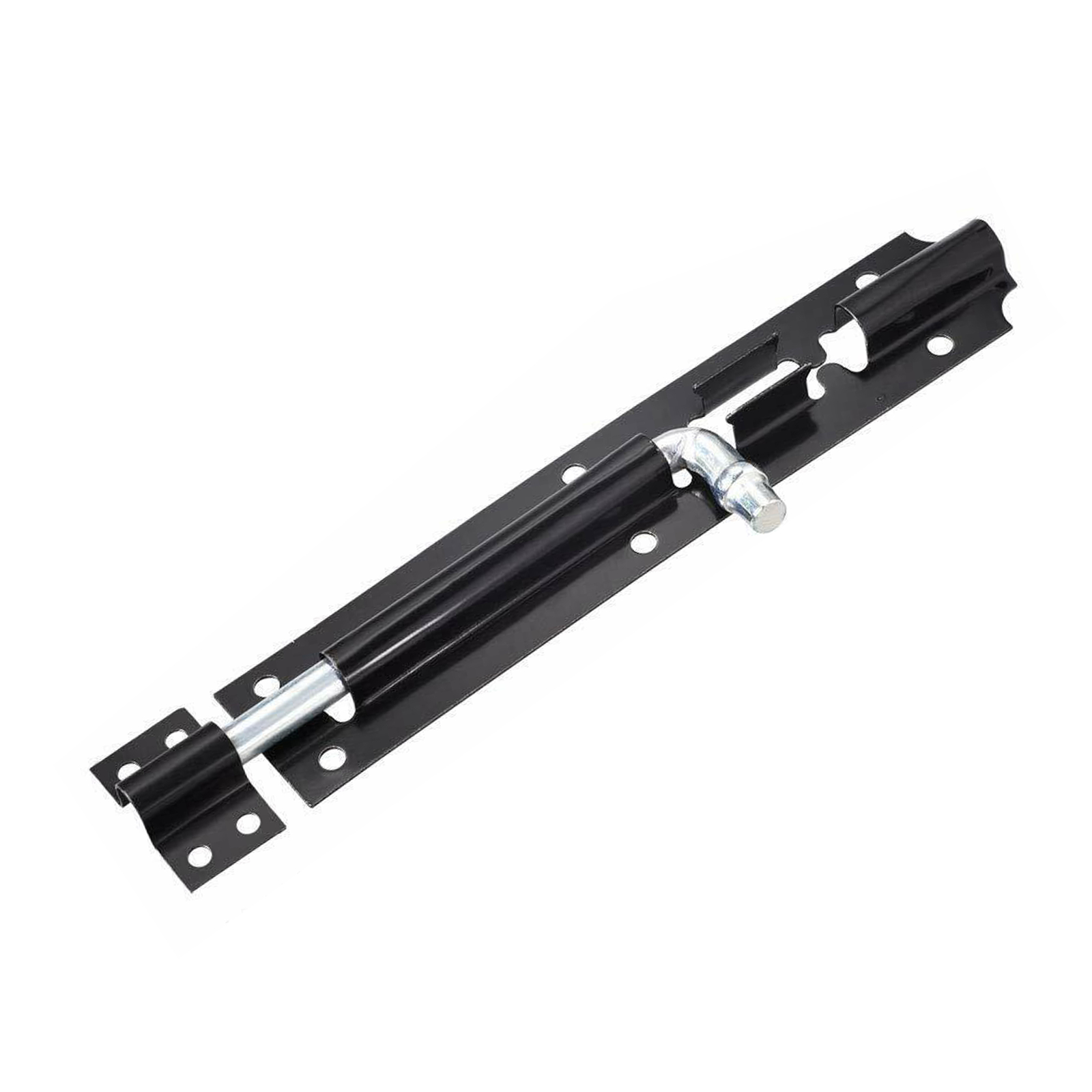🔥150mm Heavy Duty Tower Bolt Straight Black Lock Slide Gate Door Latch ...