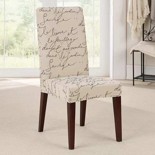 Sure Fit Waverly Stretch Pen Pal Short Dining Room Chair Slipcover | eBay