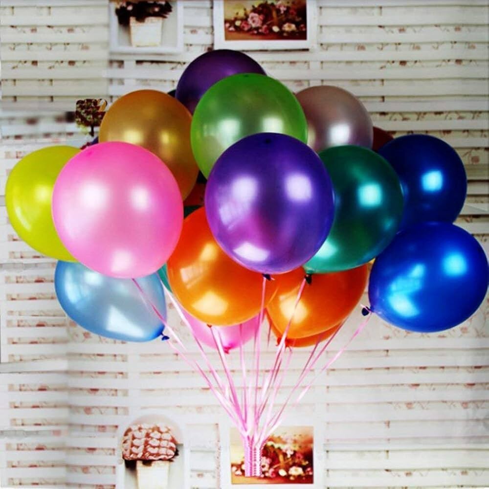20 Metallic Party Balloons Latex Birthday Wedding Decoration Helium ...