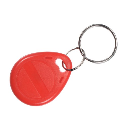 10Pcs ID Card Key Fobs RFID Proximity 125KHz Rewritable Token Tag Red ...