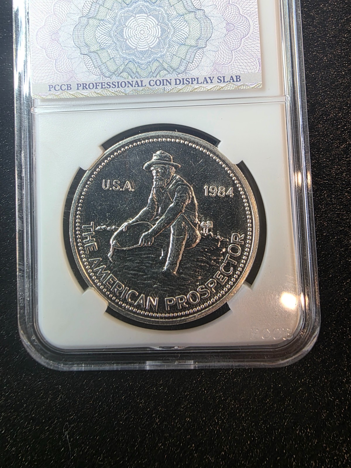 1984 Englehard The American Prospector 1 Ounce Silver Round Proof | eBay