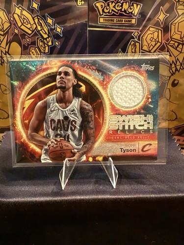 2025 Topps NBA Jaylon Tyson Sand Glitter |Swish Stitch Game Used Patch ...