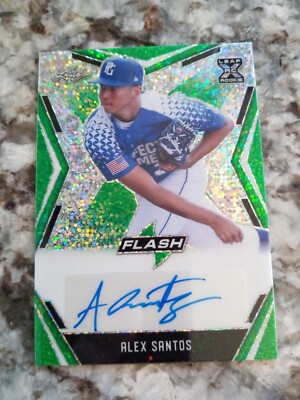 2020 Leaf Flash RCX Alex Santos Auto 23/25 Houston Astros #BA-AS2 Green ...