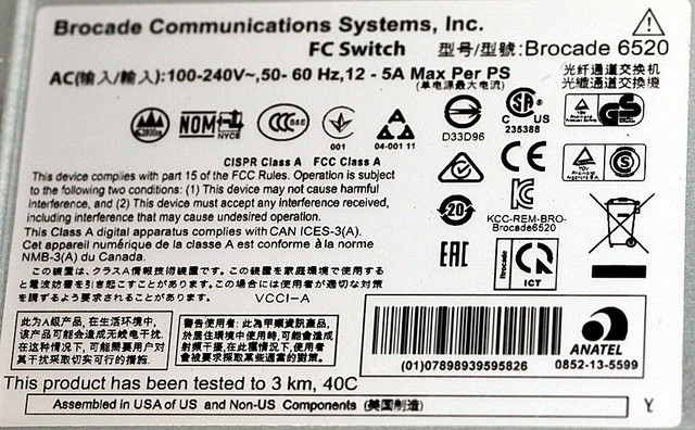 Brocade 6520 EMC Ds-6520b 96-port All Active Enterprise License 96 8gb ...