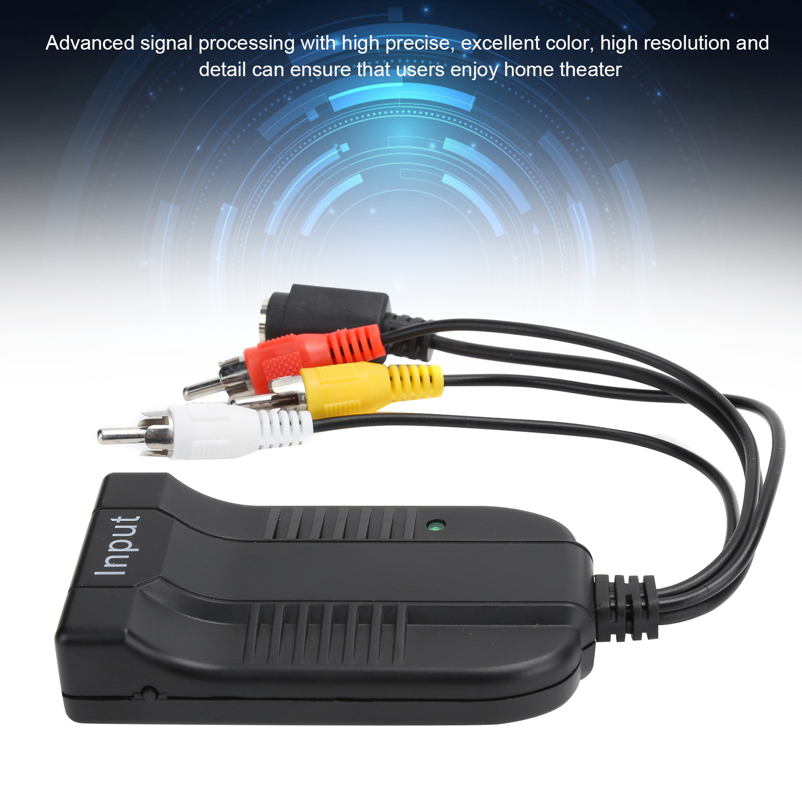 To Male For AV/CVBS/S‑Video Adapter Composite Video Cable Convert EOM ...