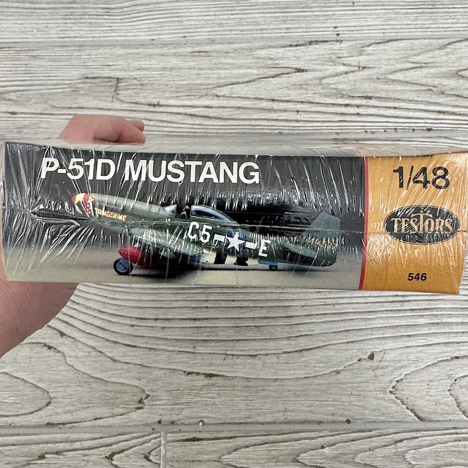 Vtg Testors P-51D Mustang 1/48 Military Plane Model Kit No 546 Factory ...
