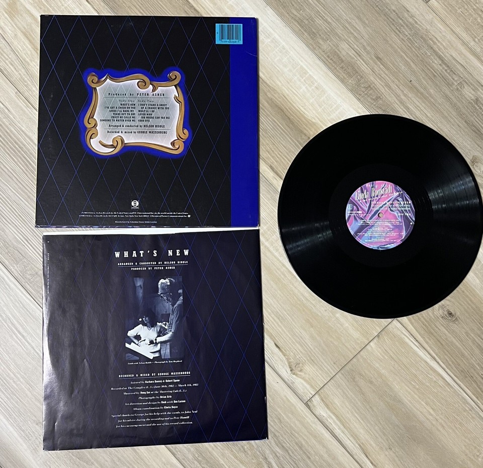 Linda Ronstadt & Nelson Riddle Orchestra What's New 1983 Record 12" LP ...