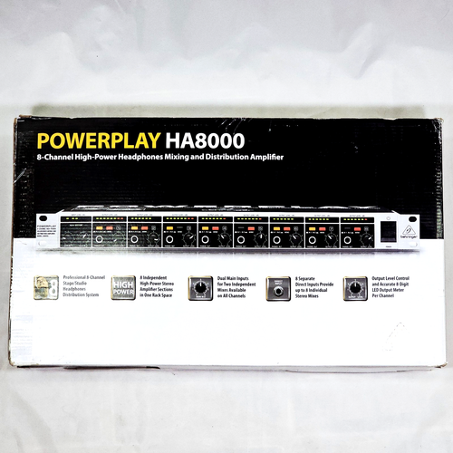 Behringer POWERPLAY HA8000 8-Channel Mixing & Distribution Amplifier NEW SEALED | eBay