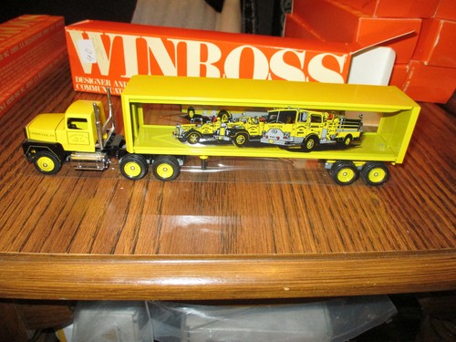 WINROSS TRUCK MIB LAMPETER FIRE CO. SUPER RARE CLEAR SIDE TRAILER | eBay