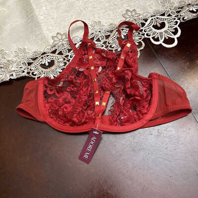 Adore Me Underwire Full Bra size 34B Red | eBay