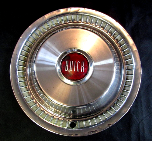 1956 Buick Hubcap OEM 56 Red Center Wheel Cover 15 Inch Vintage Mancave ...