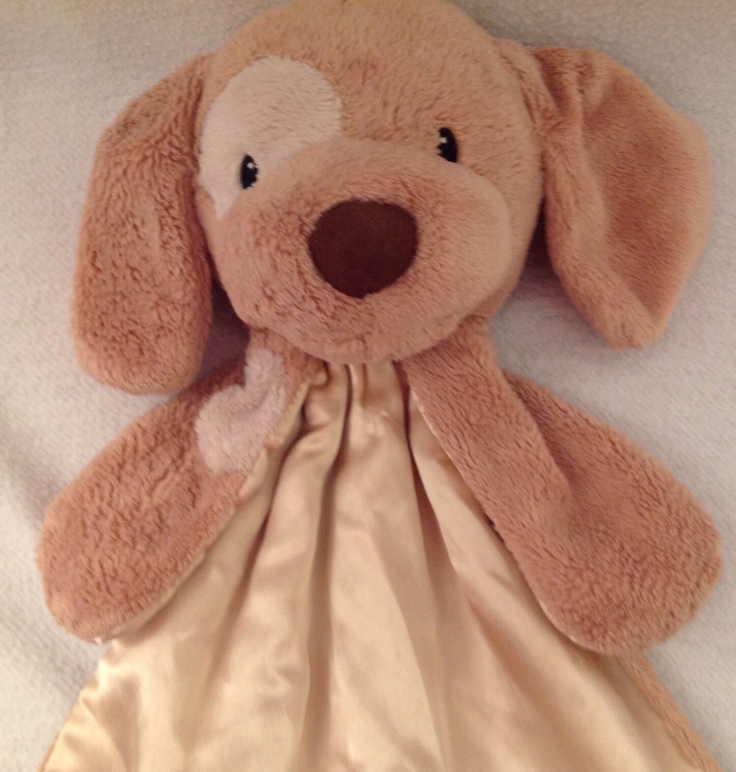 BABY GUND Spunky Huggybuddy Dog Puppy Lovey Security Blanket Beige Tan ...
