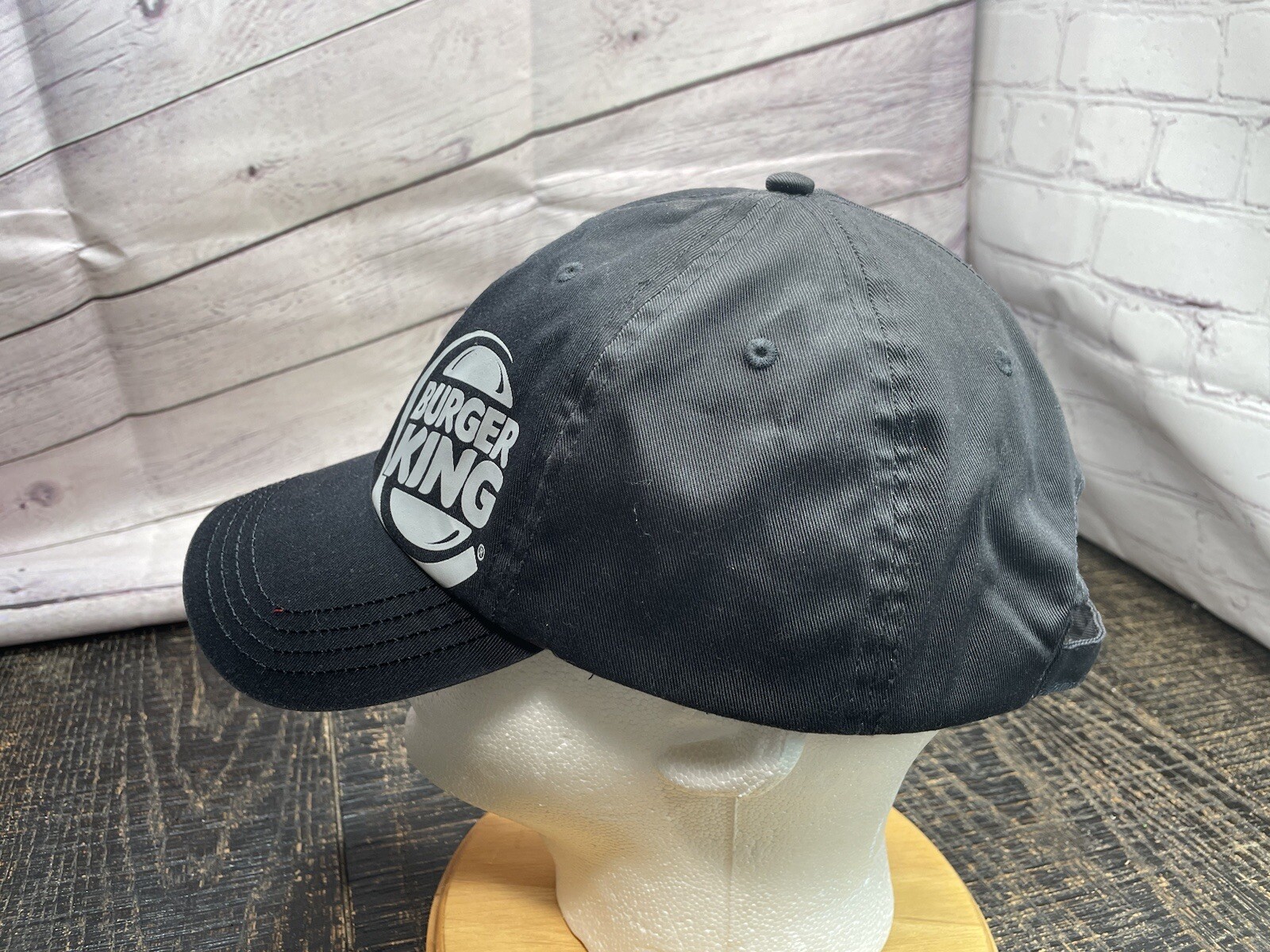 GENUINE BURGER KING Employee Crew Cap Black Adjustabl… - Gem