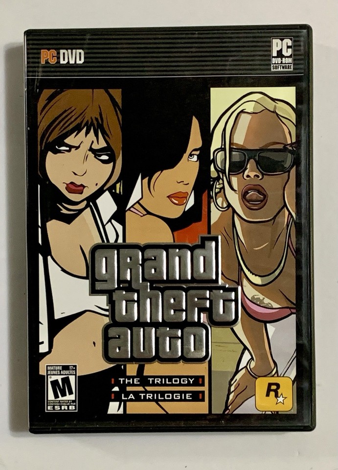 Grand Theft Auto Trilogy PC 5-Disc DVD-Rom Poster Maps & Manuals CIB ...