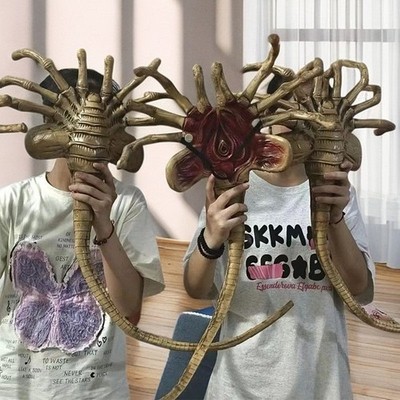 Xenomorph Cosplay Facehugger Movie Prop Mask Replica Sci Fi Horror ...