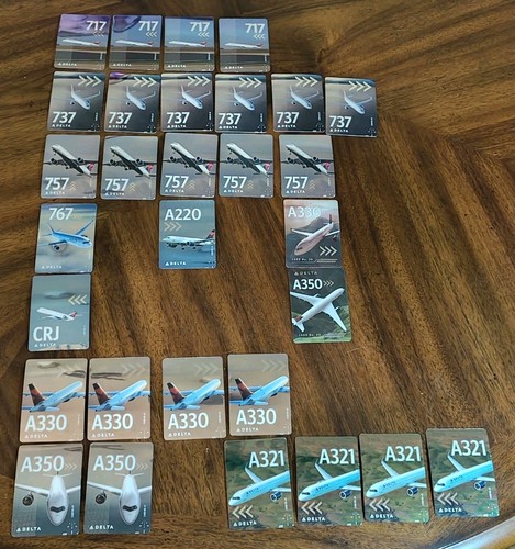 Huge Lot of 30 Delta Airlines Trading Cards - 2022 and 2025 | eBay