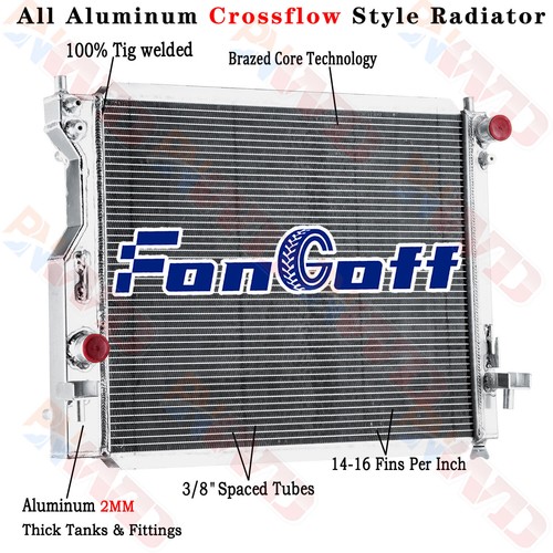 4 Row Radiator For 2005-2014 Ford Mustang GT Base 3.7L V6 4.0L 4.6L 5 ...